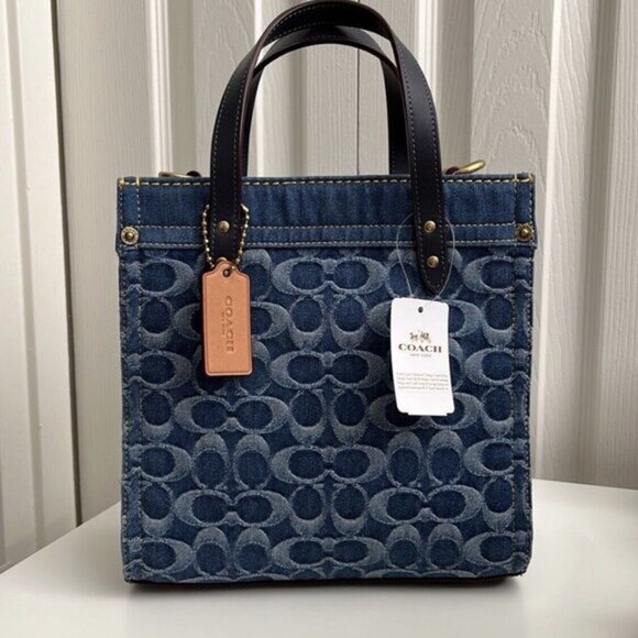 Coach | Bags | Coach Denim Field Tote 22 | Poshmark